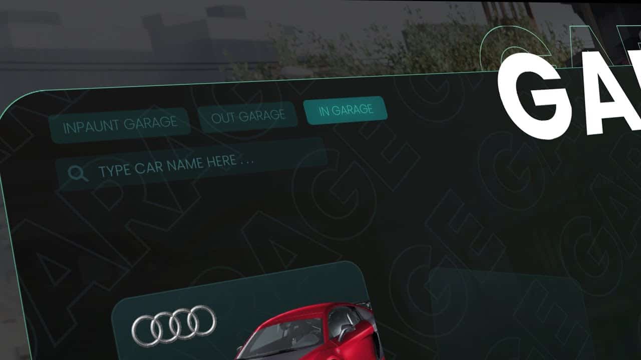 FiveM Garage Script | UZ Scripts | QBCore, Qbox, ESX FiveM Scripts